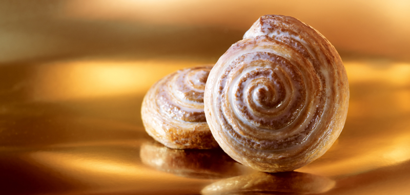 Hazelnut-cinnamon snails